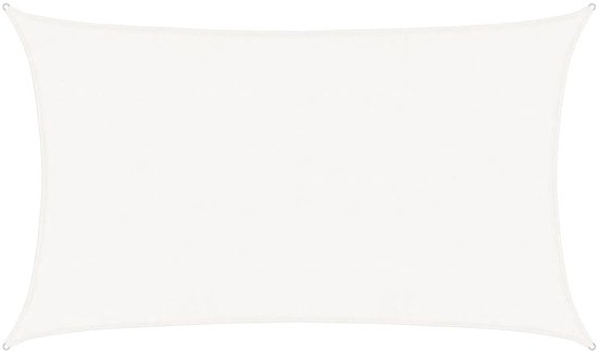 vidaXL Zonnezeil 160 g/m² 5x8 m HDPE wit - Zonnezeil - Zonnezeilen ...