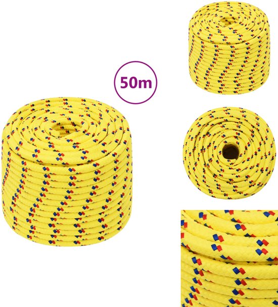 vidaXL Scheepstouw - Scheepstouwen - Gevlochten Touw - Ankerlijn ...