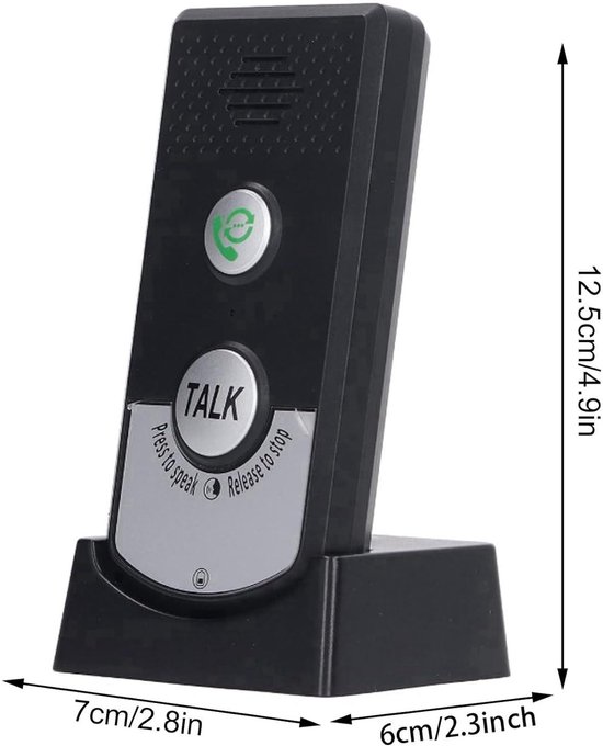 Ultralange Afstand 2-weg Draadloos Intercomsysteem voor Thuis met Dubbele 1V2... | bol