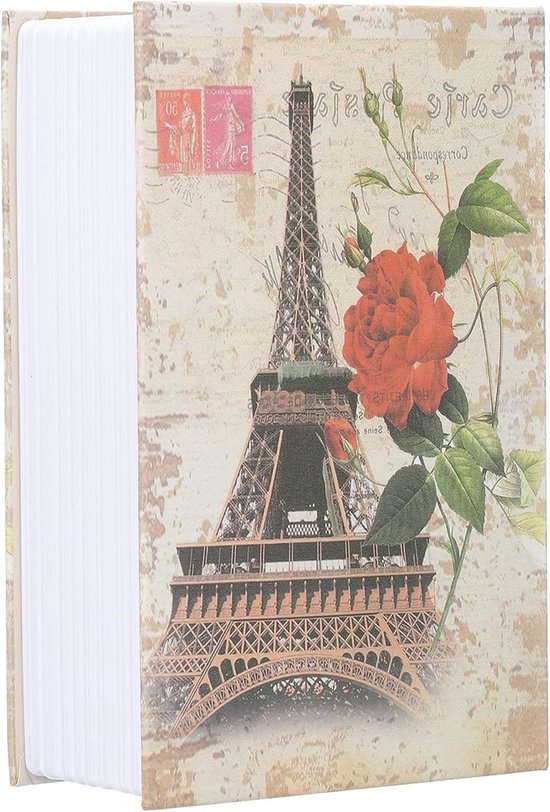 Book Safe with Combination Lock 18 x 11.7 x 5.5 cm Parisian Tower Steel ...