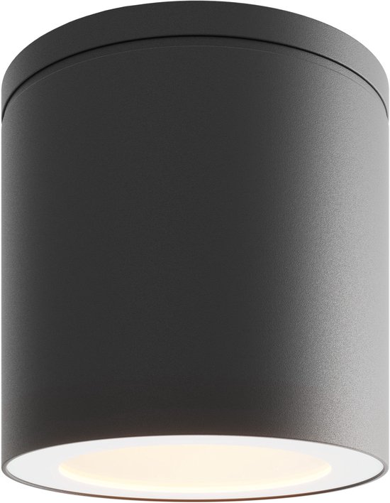 Ledvion - LED Opbouwspots, Zwart ø90mm, IP54, GU10 | bol