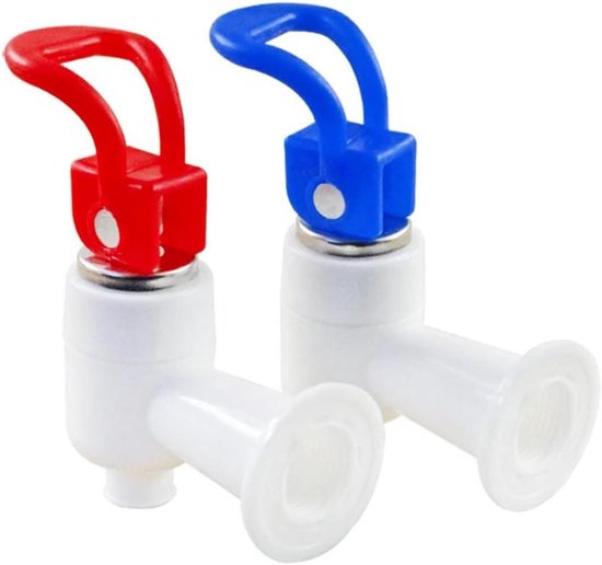 Plastic Water Tap for Refrigerator Drink Dispenser - 2 Pcs White | bol