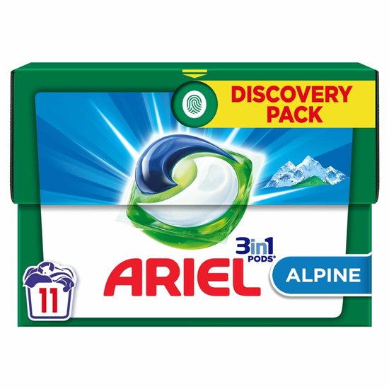 Ariel Alpine - Wasmiddelcapsules - 3in1 Pods - Witte en Gekleurde Was ...