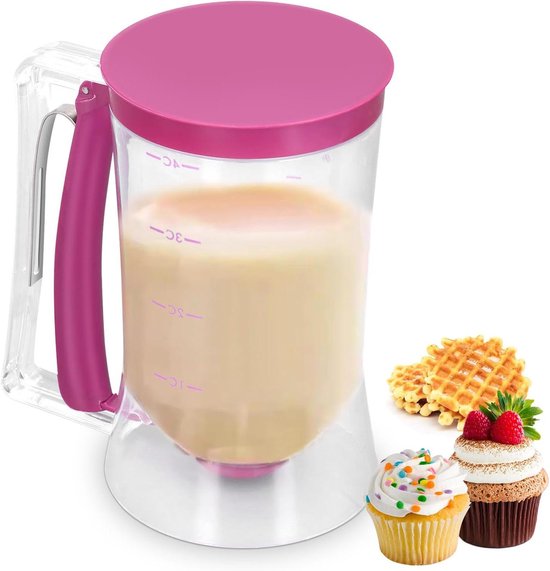 900 ml Deegdispenser voor pannenkoeken, cupcakes, taarten en wafels ...