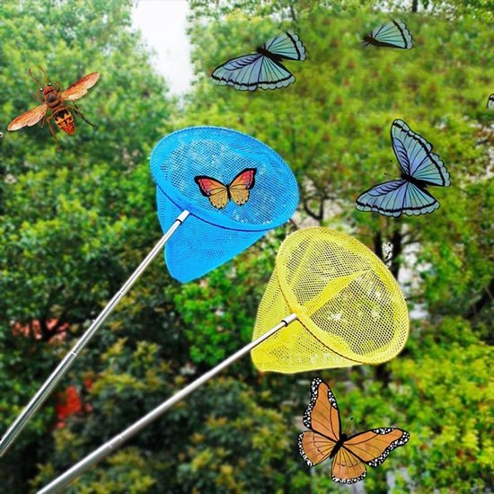 Telescopisch schepnet voor kinderen - Uittrekbaar vlindernet voor het ...