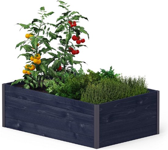 GardenBox Verhoogd Bloembed Van Hout - Ergonomische Plantenbak Voor ...