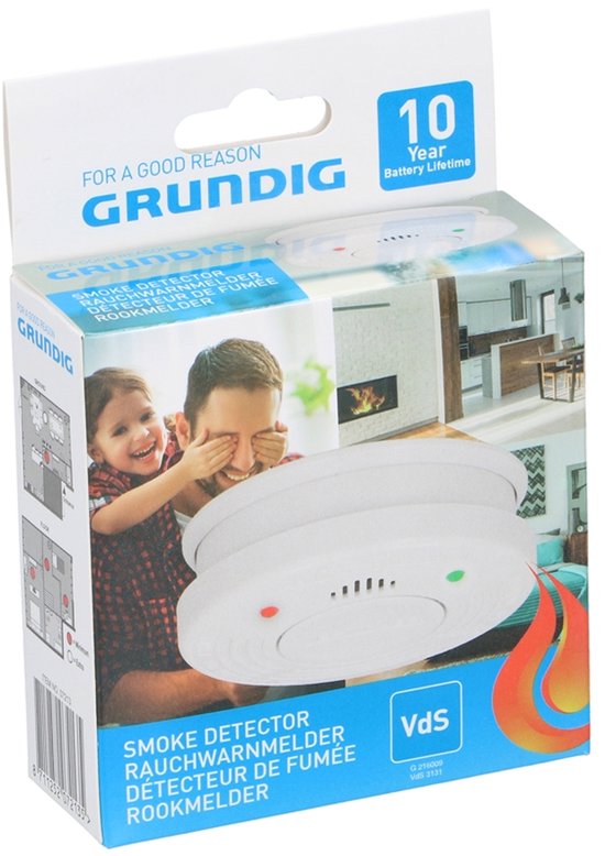 Grundig Rookmelder 10jr levensduur - Brandmelder - Rookmelders - Rook ...
