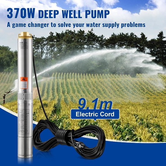 Dompelpomp - Waterpomp - Pomp - 1100W - RVS met Ingebouwde Motor, 230V Voor Irrigatie... | bol