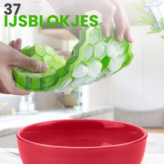 UDUTCH Siliconen IJsblokjesvormen Set 3 stuks | ijsje | kleuren en ...
