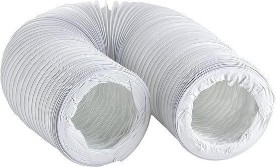 125 mm / 6 m PVC Flexibele Afvoerslang Wit voor Airconditioning ...