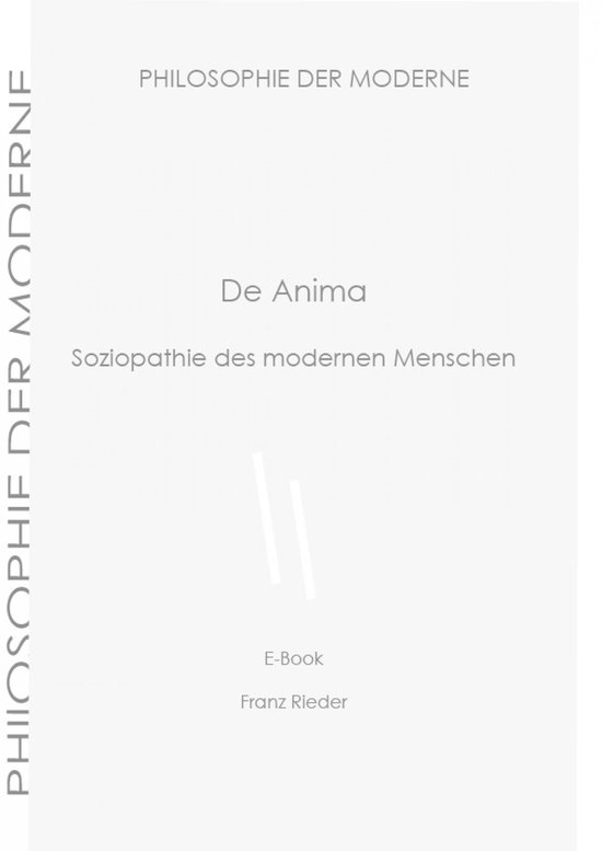 De Anima (ebook), Franz Rieder | 9783819711800 | Boeken | bol