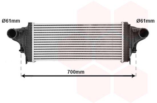 Van Wezel - INTERCOOLER VOOR MERCEDES BENZ M-CLASS W164 2005-2011 ...