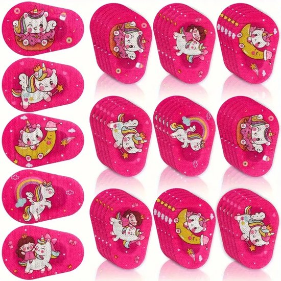 lui oog plakker - kind - eenhoorn roze - 5 designs - 10 stuks | bol