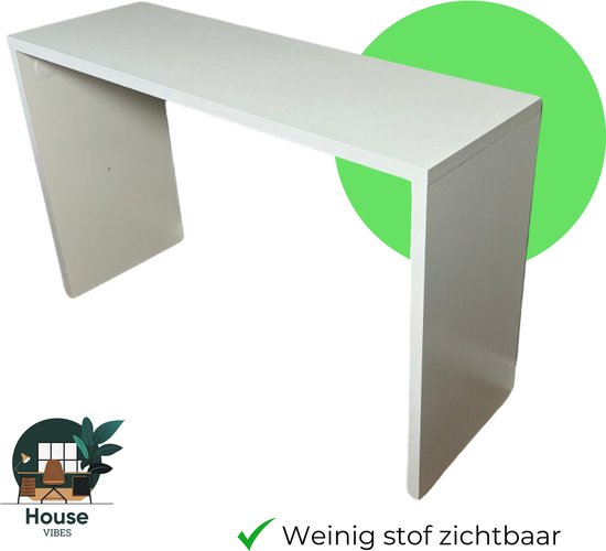 House Vibes Sidetable wit | Eiken look | Wandtafel | Haltafel - 120*40*75cm | bol