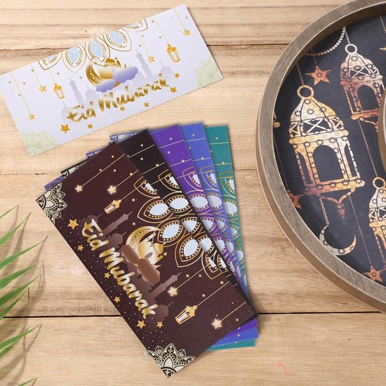 30st Eid Mubarak-Geld Enveloppen 18x8cm - Cadeaubonhouder voor Kinderen ...