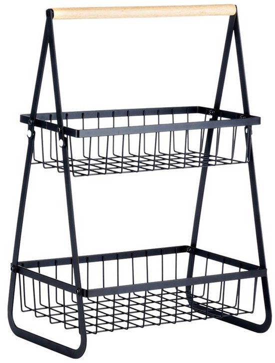 2-laags fruit- en broodmand 229155 | bol