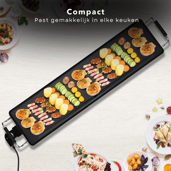 Cheqo® Teppanyaki Tafelgrill XXL - Gourmet Plaat - 100x20 cm ...