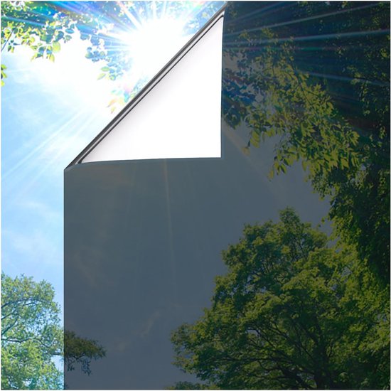 Raamfolie Anti Inkijk - Zelfklevend - Badkamer - Zwart | bol