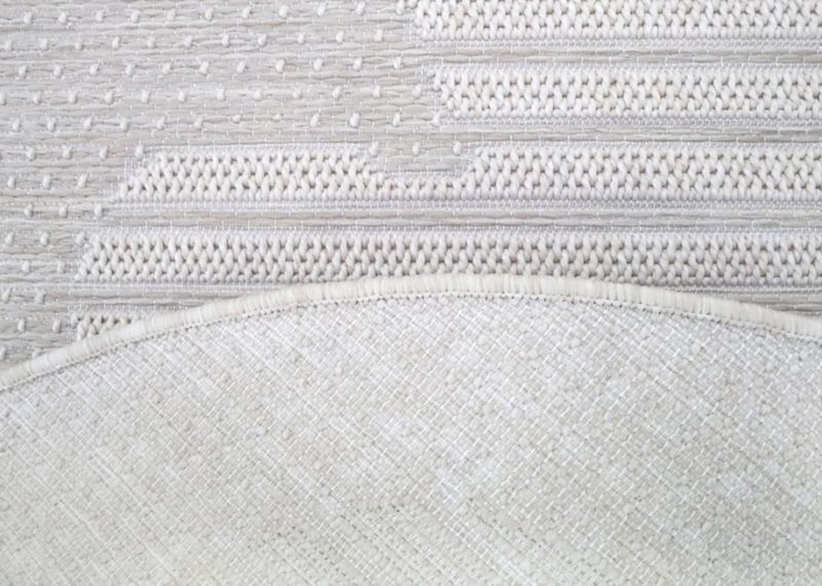 Kindervloerkleed Outdoor Teddy Beige Nattiot - Rond Vloerkleed - Tapijt ...