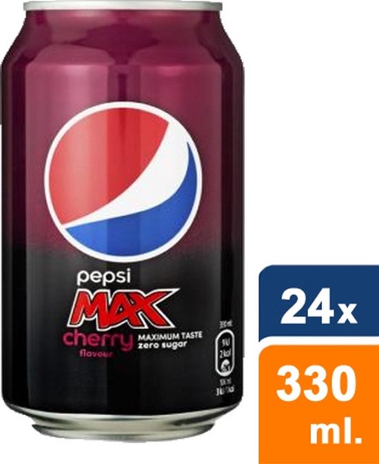 Pepsi Max Cherry - 24 x 330ml | bol.com