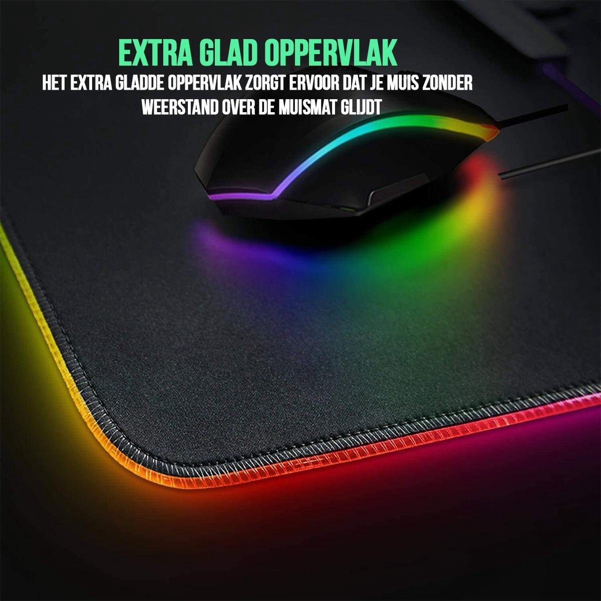 bol.com | Gaming Muismat | LED Verlichting | RGB | Extra Groot | 32 x ...