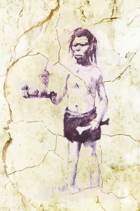 BANKSY Fast Food Caveman Impression sur toile | bol.com