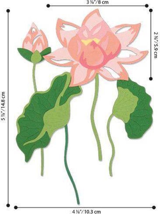 Sizzix Thinlits Snijmal Set - Layered Water Flower | bol