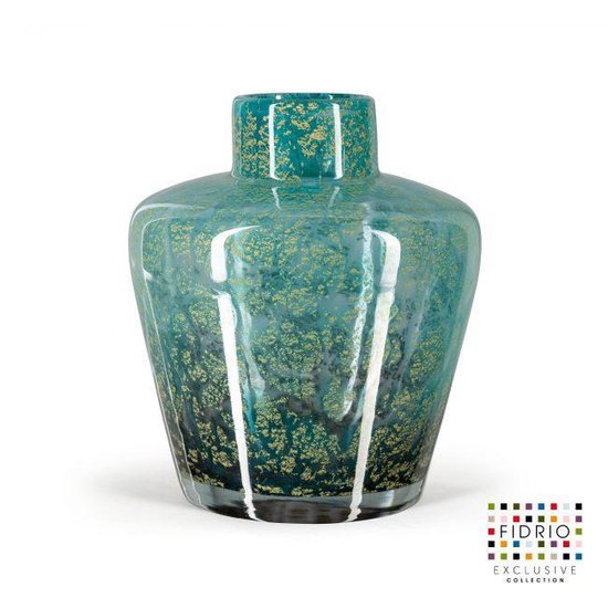 Design vaas vase - Fidrio FIJI - glas, mondgeblazen - diameter 9 cm ...