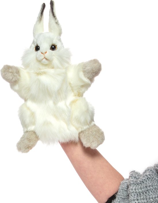 Handpop Konijn Wit, Hansa | bol