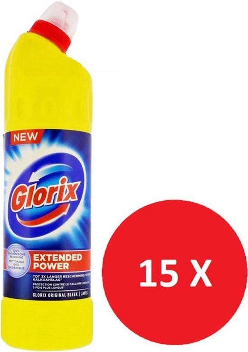 Glorix Original - 15 x 750ml - Bleek | bol.com
