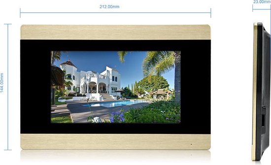 7 Inch LCD IP Monitor - ID7710TM Goud | bol
