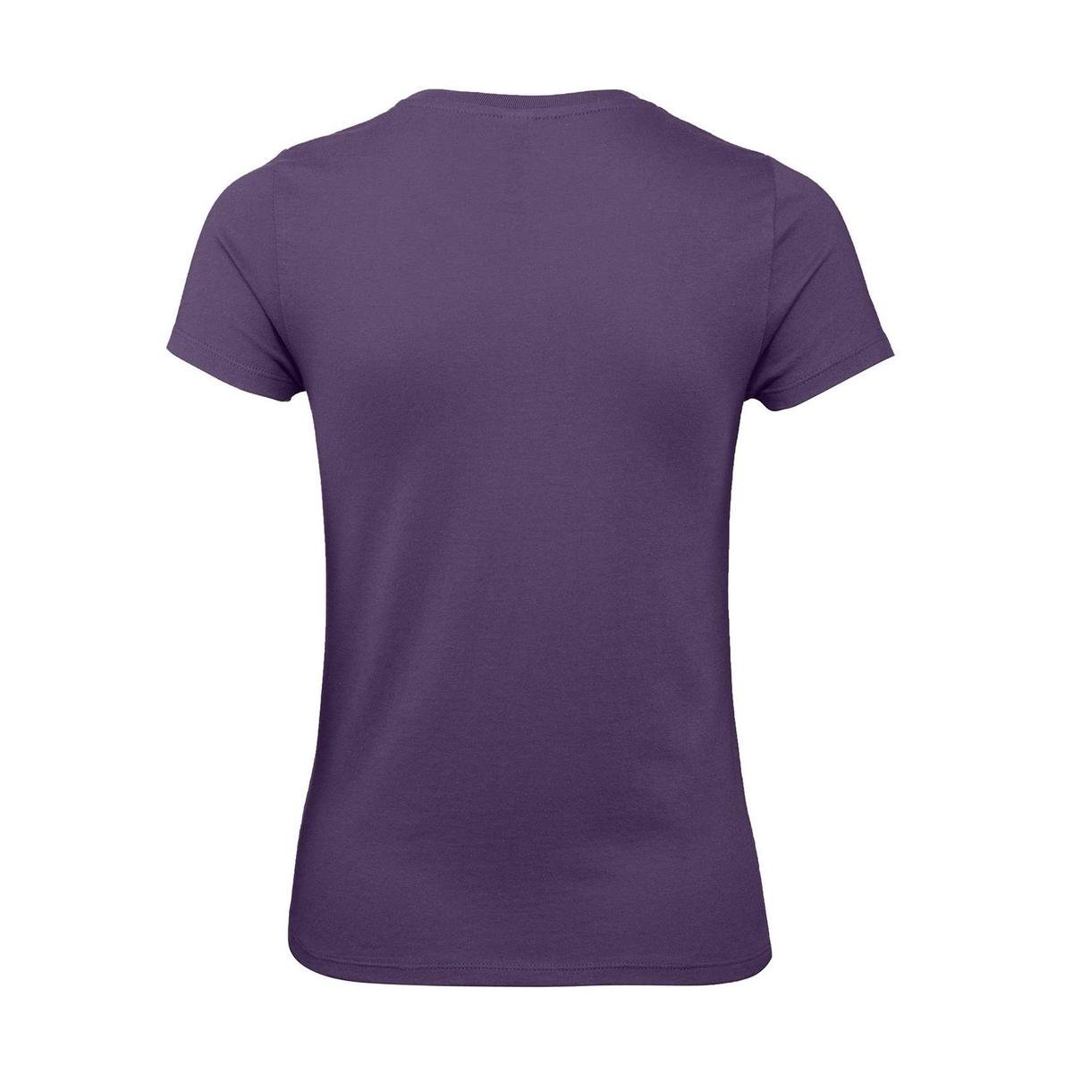 bol.com | Paars basic t-shirt met ronde hals voor dames - katoen - 145 ...