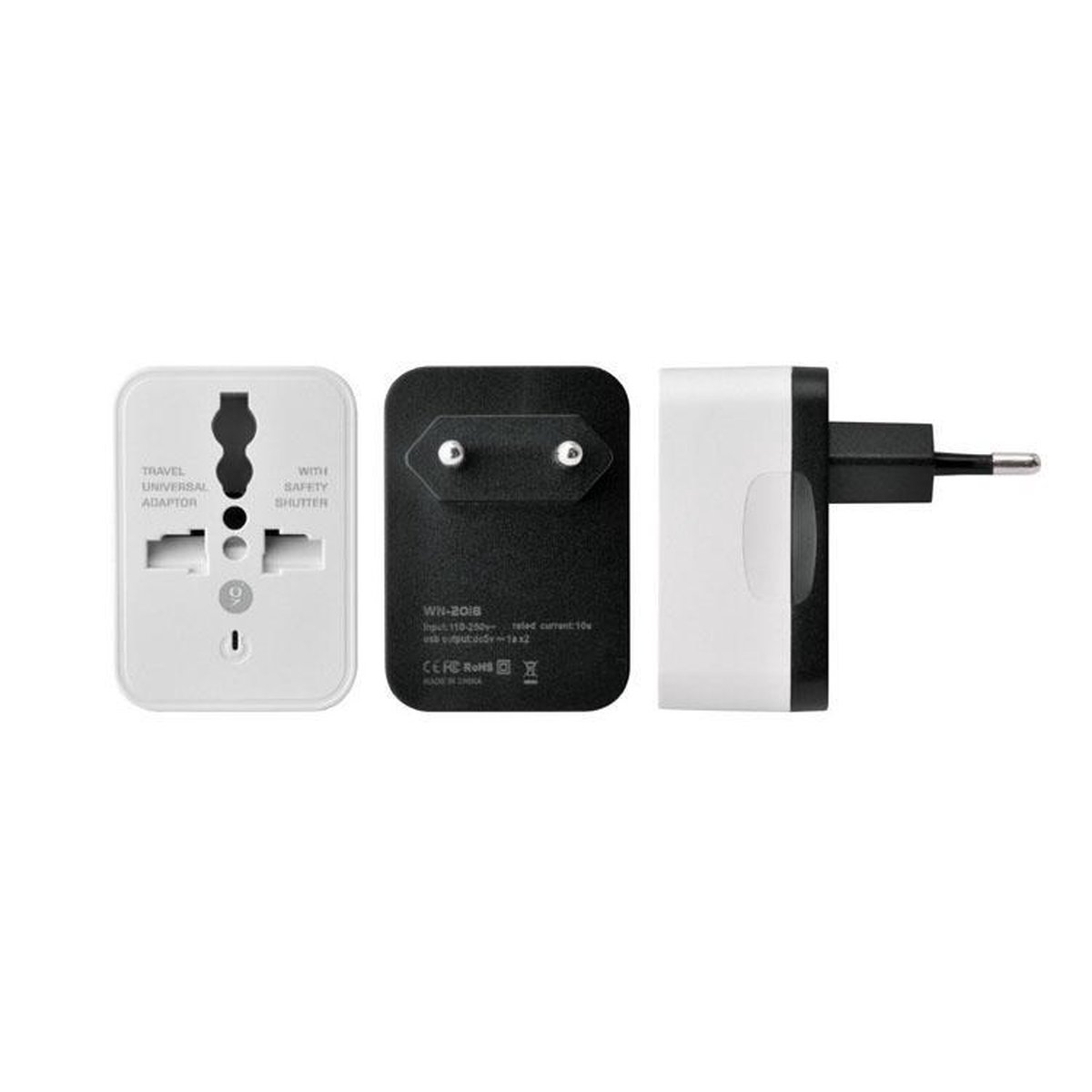 Universele Travel Adapter 220v 10A USB GE AU US EU UK Converter | bol.com