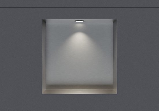 Randloze Inbouwnis met LED-verlichting voor Douche - 30 x 30 x 10 cm ...