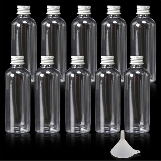 80 ml mini alcohol flessen - sapflessen met zilveren schroefdoppen ...