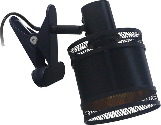 Vintage Klemlamp met E14 Fitting - Draaibare Leeslamp voor Bed en ...