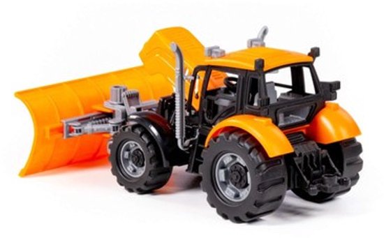 Polesie Progress Tractor met Sneeuwschuiver - Oranje | bol