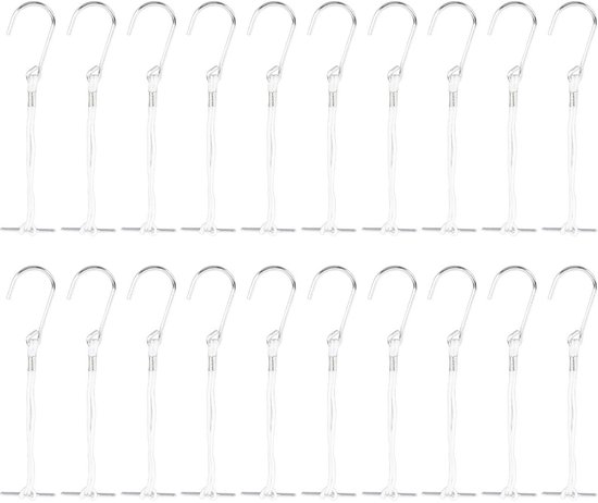 20 Pieces Pattern Hooks, 260mm Metal Hangers for Organizing and Storing ...