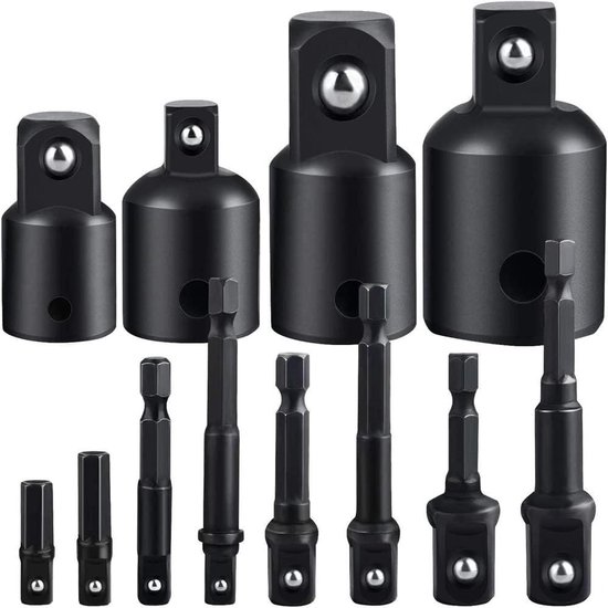 Premium - Impact Grade Socket Adapter Reducer Set voor Boor in Auto en ...