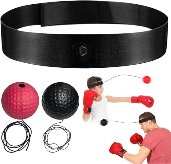 Reflex Ball on String - Boxing Training Ball met Headband - Reaction ...