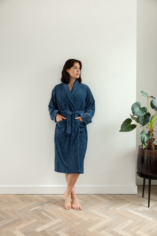 Linolux Badjas Platinium Denim M | bol