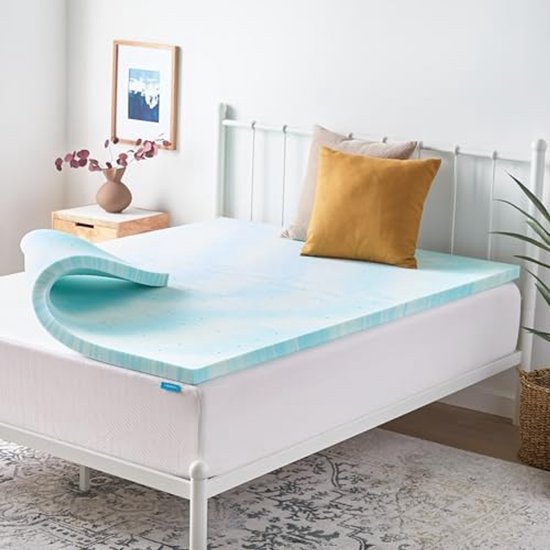 Traagschuim Matras-topper met Gel Swirl - Comfortlaag voor Verbeterde ...