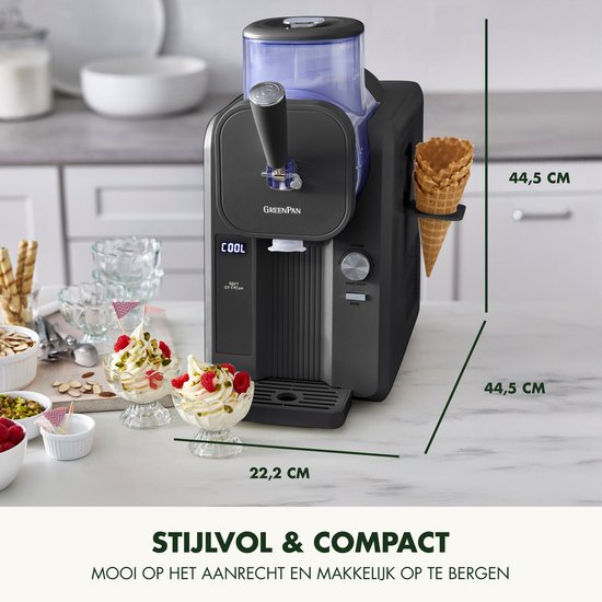 GreenPan FROST Ijsmachine - Roomijs, Slushies, Milkshakes & Smoothies ...