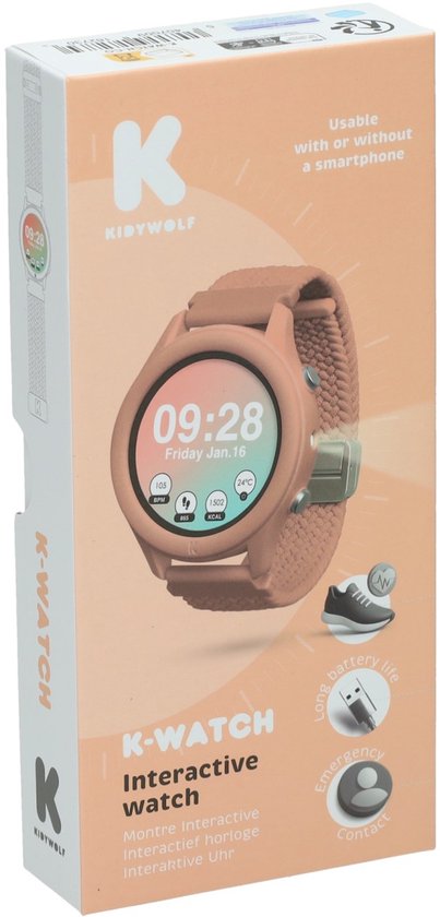 Kidywolf Kidywatch Coral Kinder Smartwatch | bol
