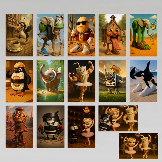 Brain Rot Poster - Smurf Cat - 50cm x 70cm - Hoge kwaliteit 250g ...