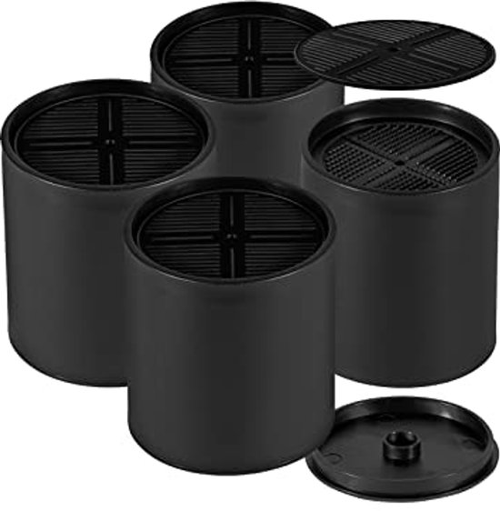 Verhogers voor meubels - 4 stuks zwart, 10 cm | bol