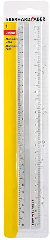 Aluminium Liniaal - 30 cm - Nauwkeurige schaalverdeling - Geschikt voor ...