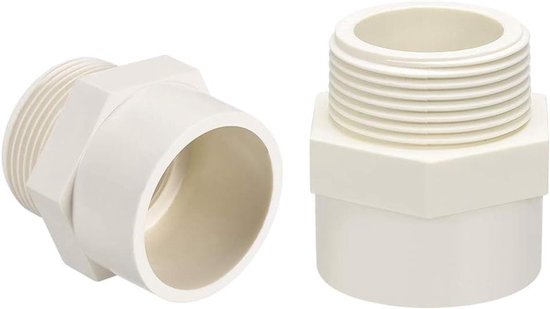 Allecto Plus - PVC Pijp Fitting, 40mm Slip X G1-1/4 Buitendraad Adapter ...