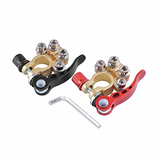 1 Pair Terminal Clamp Toolless Quick Disconnect Shut Off Connector for ...