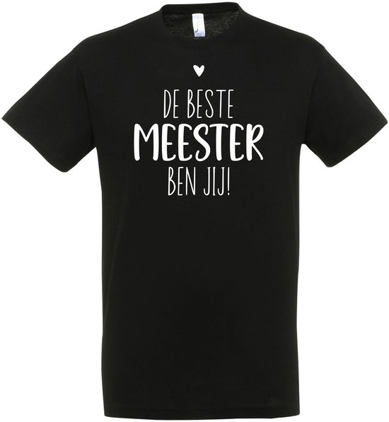 De Beste Meester Ben Jij! T-shirt - Heren T-shirt - Zwart - Meesterdag ...